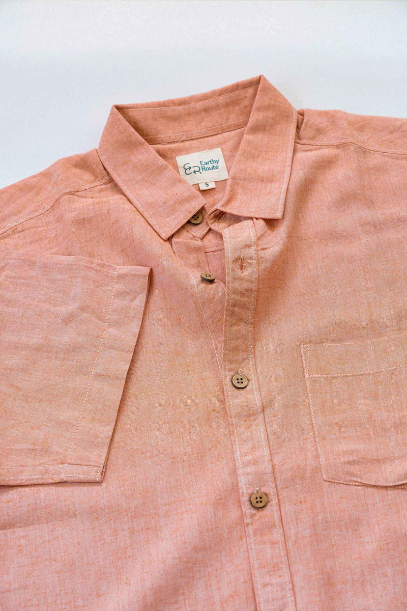 Rust Orange · Half Sleeve Shirt - Earthy Route